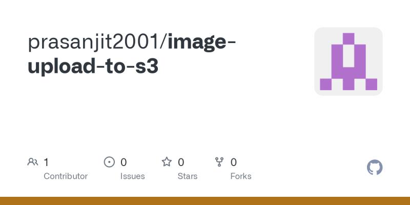 Prasanjit Bhoi on LinkedIn: GitHub - prasanjit2001/image-upload-to-s3 Prasanjit Bhoi on LinkedIn: GitHub - prasanjit2001/image-upload-to-s3