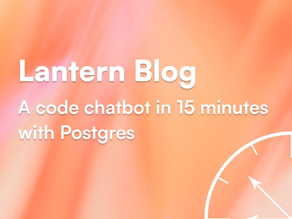 Ozgun Erdogan on LinkedIn: A code chatbot in 15 minutes with Postgres ... Ozgun Erdogan on LinkedIn: A code chatbot in 15 minutes with Postgres ...