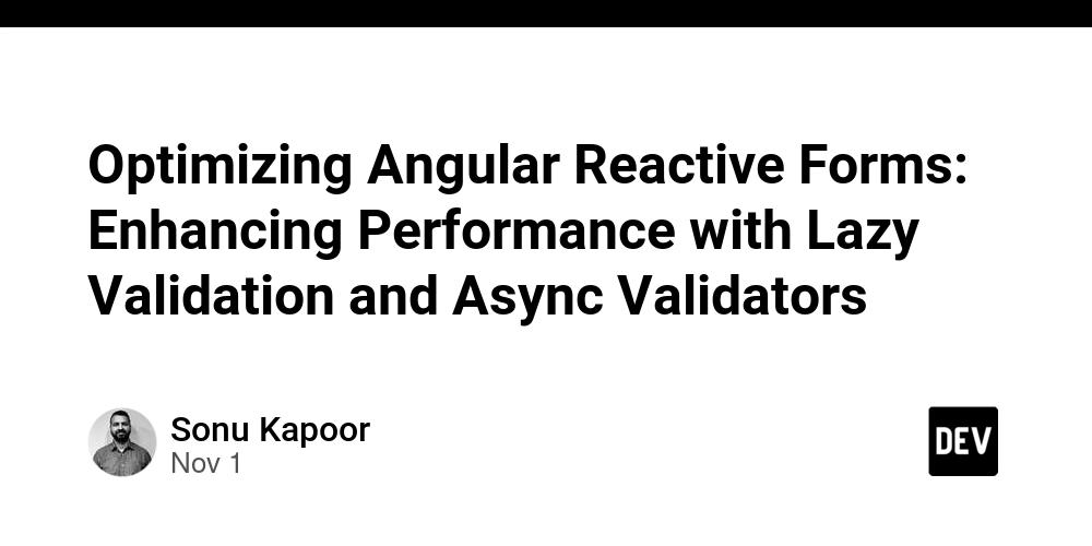 Sonu Kapoor on LinkedIn: Optimizing Angular Reactive Forms: Enhancing ... Sonu Kapoor on LinkedIn: Optimizing Angular Reactive Forms: Enhancing ...