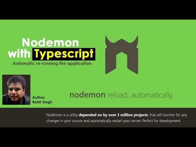 Nodemon with Typescript | Auto restarts your Node.js app when changes ... Nodemon with Typescript | Auto restarts your Node.js app when changes ...