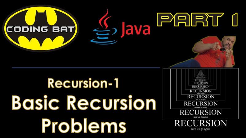 Chaz Winter on LinkedIn: Recursion Basics Explained, and CodingBat ... Chaz Winter on LinkedIn: Recursion Basics Explained, and CodingBat ...