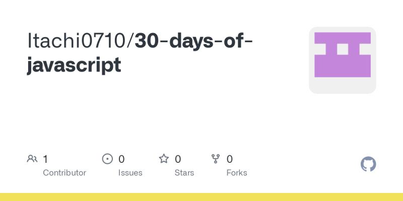 aniket shrivastava on LinkedIn: GitHub - Itachi0710/30-days-of-javascript aniket shrivastava on LinkedIn: GitHub - Itachi0710/30-days-of-javascript