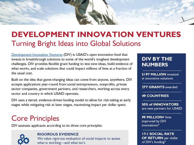 Brand L. Elverston on LinkedIn: Development Innovation Ventures ... Brand L. Elverston on LinkedIn: Development Innovation Ventures ...