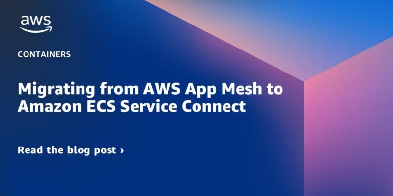 Ricardo Oneda on LinkedIn: Migrating from AWS App Mesh to Amazon ECS ... Ricardo Oneda on LinkedIn: Migrating from AWS App Mesh to Amazon ECS ...