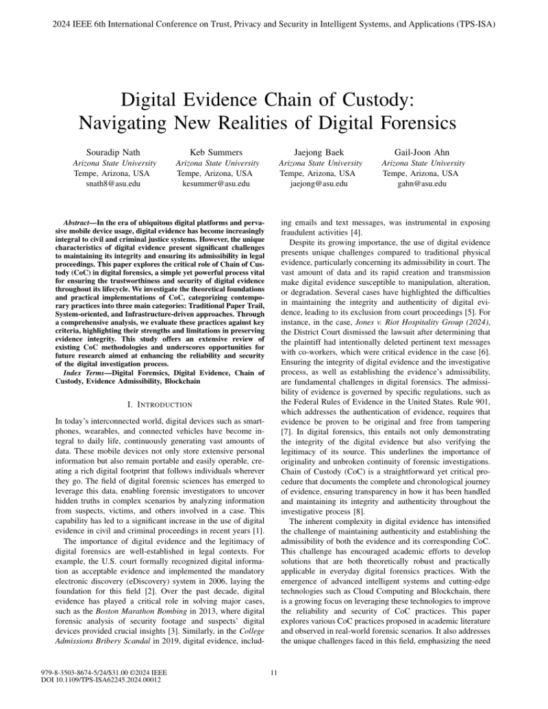 Souradip Nath on LinkedIn: (PDF) Digital Evidence Chain of Custody ... Souradip Nath on LinkedIn: (PDF) Digital Evidence Chain of Custody ...