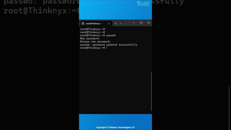 Thinknyx Technologies on LinkedIn: 'passwd' Command in Linux Thinknyx Technologies on LinkedIn: 'passwd' Command in Linux