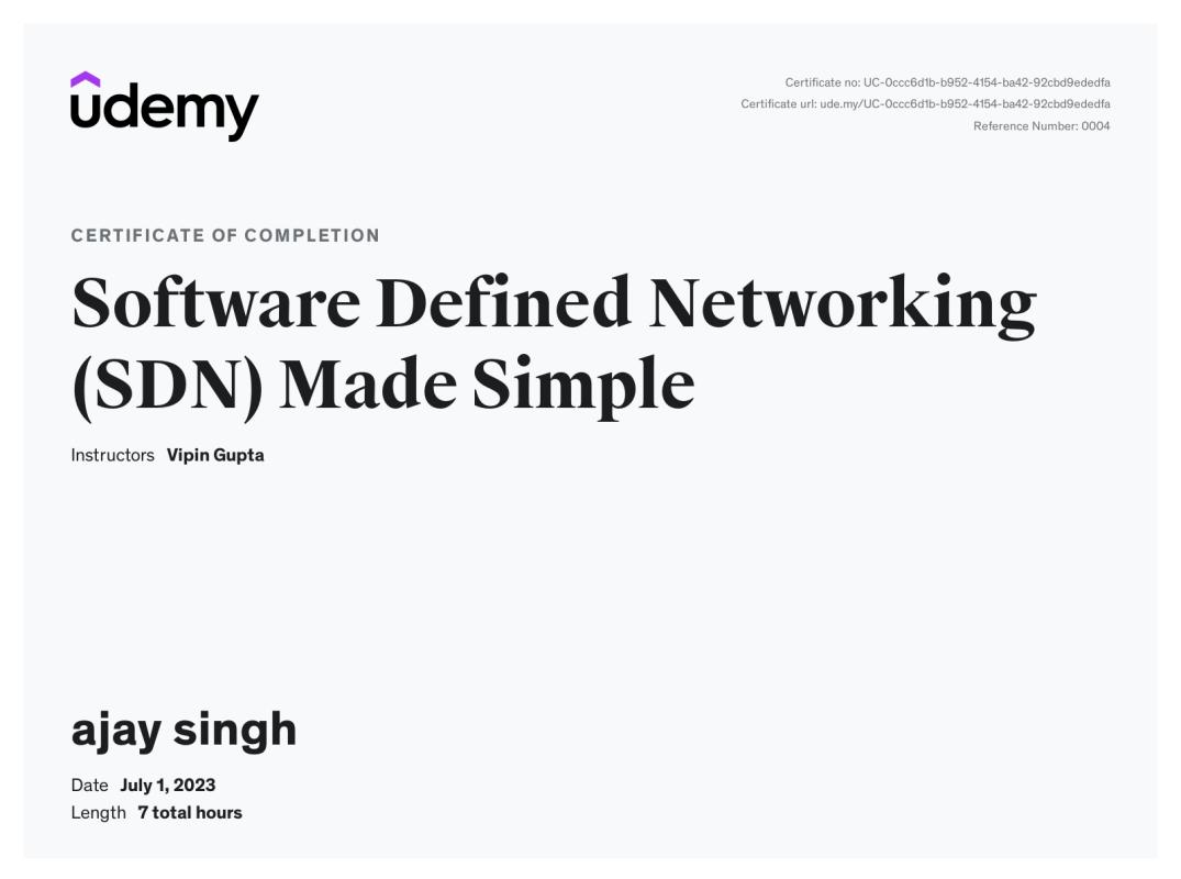 Udemy Course Completion Certificate | Ajay Kumar singh Udemy Course Completion Certificate | Ajay Kumar singh