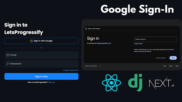 Priyanshu Gupta on LinkedIn: Implementing Google Sign-In with Django ... Priyanshu Gupta on LinkedIn: Implementing Google Sign-In with Django ...
