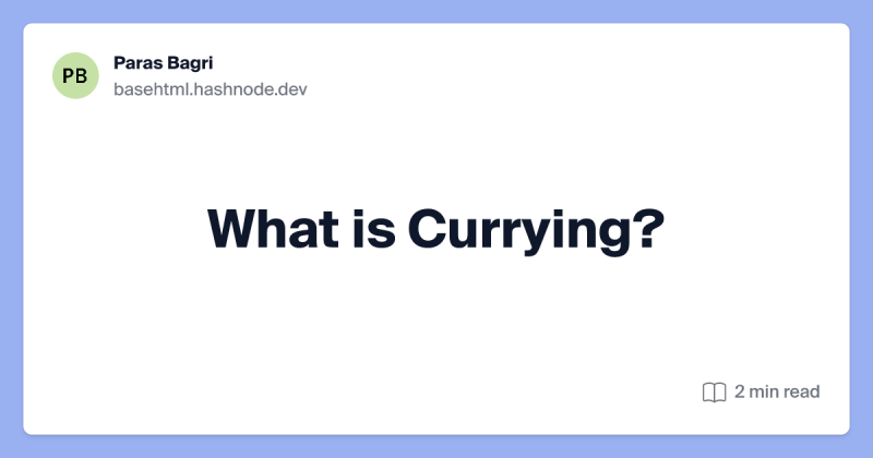 Javascript Currying with closure function . | Paras Bagri Javascript Currying with closure function . | Paras Bagri