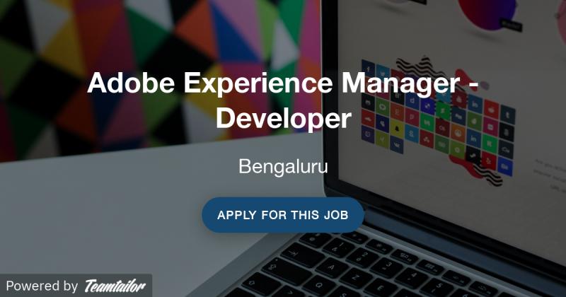 Adobe Experience Manager - Developer - Valtech India | Himani Rikhari Adobe Experience Manager - Developer - Valtech India | Himani Rikhari