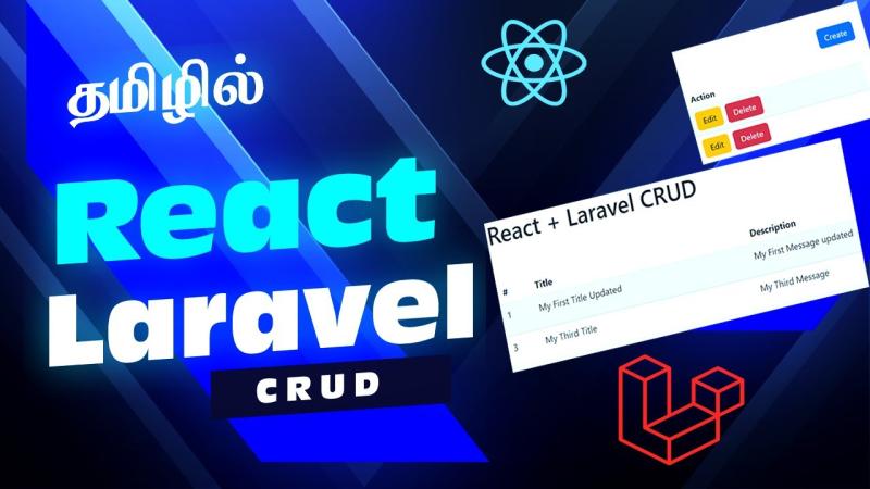 JVL code on LinkedIn: React with Laravel CRUD in Tamil | Full Video JVL code on LinkedIn: React with Laravel CRUD in Tamil | Full Video