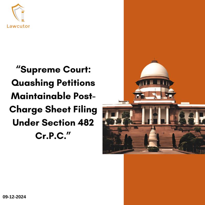 Lawcutor on LinkedIn: Supreme Court: Quashing Petitions Maintainable ... Lawcutor on LinkedIn: Supreme Court: Quashing Petitions Maintainable ...