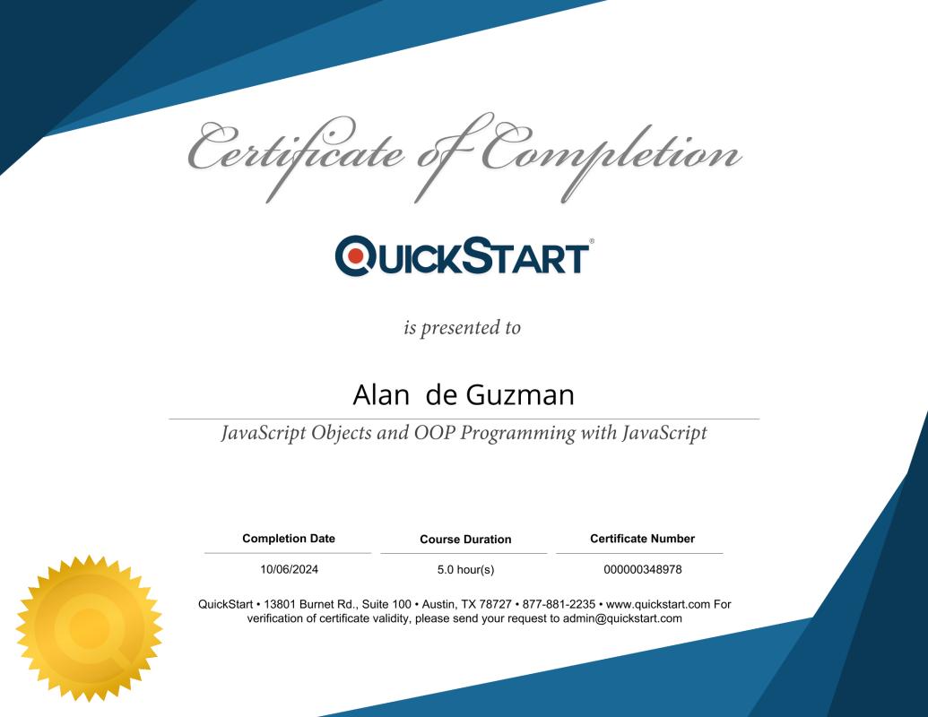 Alan de Guzman on LinkedIn: JavaScript Objects and OOP Programming with ... Alan de Guzman on LinkedIn: JavaScript Objects and OOP Programming with ...