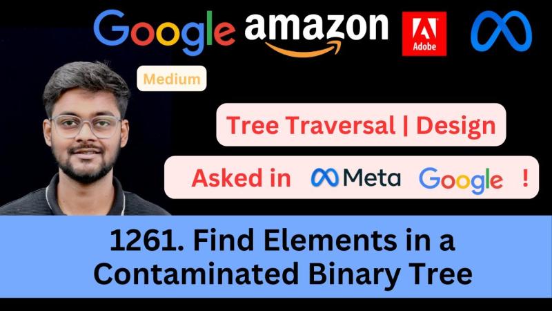 LeetCode 1261 Find Elements in a Contaminated Binary Tree | Design ... LeetCode 1261 Find Elements in a Contaminated Binary Tree | Design ...