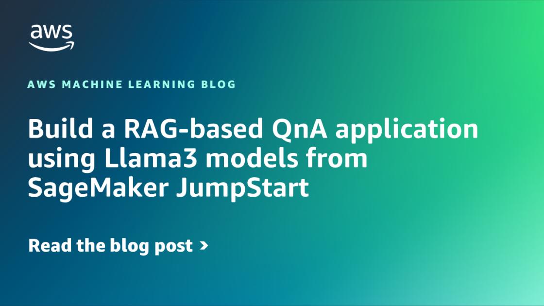 Build a RAG-based QnA application using Llama3 models from SageMaker ... Build a RAG-based QnA application using Llama3 models from SageMaker ...