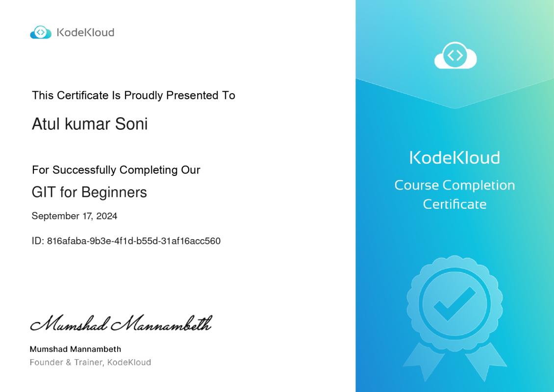 Atul Kumar Soni on LinkedIn: GIT for Beginners Atul Kumar Soni on LinkedIn: GIT for Beginners