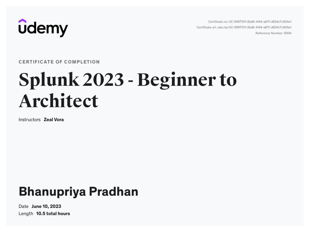 Bhanu Priya Pradhan on LinkedIn: Udemy Course Completion Certificate Bhanu Priya Pradhan on LinkedIn: Udemy Course Completion Certificate