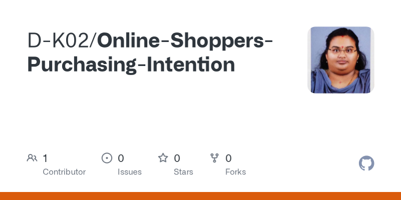 Dilu Kanaka D on LinkedIn: GitHub - D-K02/Online-Shoppers-Purchasing ... Dilu Kanaka D on LinkedIn: GitHub - D-K02/Online-Shoppers-Purchasing ...