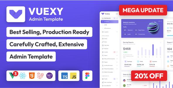 Vuexy - Vuejs, Nuxt, Next.js, HTML, Laravel, Asp.Net & Django Admin ... Vuexy - Vuejs, Nuxt, Next.js, HTML, Laravel, Asp.Net & Django Admin ...