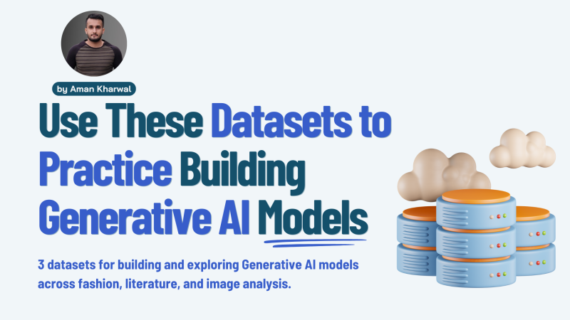 Aman Kharwal on LinkedIn: Datasets to Practice Building Generative AI ... Aman Kharwal on LinkedIn: Datasets to Practice Building Generative AI ...