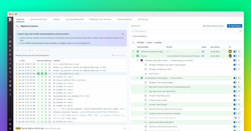 Investigate your log processing with the Datadog Log Pipeline Scanner ... Investigate your log processing with the Datadog Log Pipeline Scanner ...
