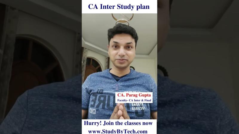 Parag Gupta on LinkedIn: CA Inter Study plan By CA Parag Gupta Parag Gupta on LinkedIn: CA Inter Study plan By CA Parag Gupta