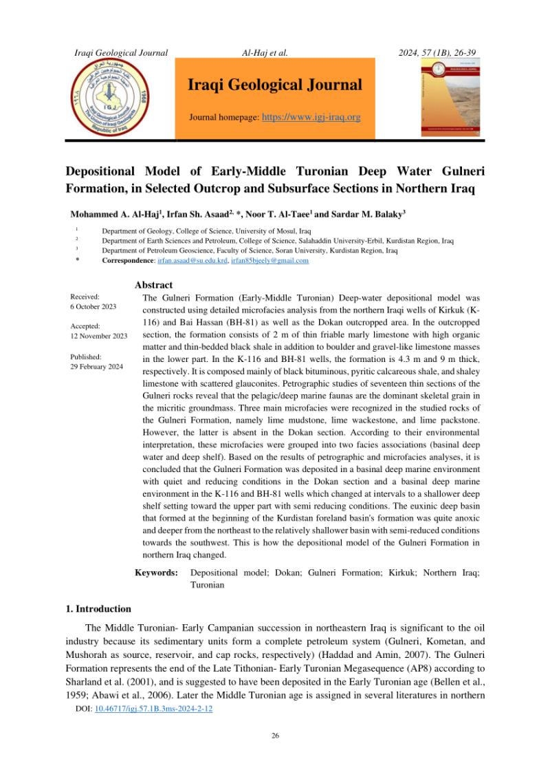 Irfan Asaad on LinkedIn: (PDF) Depositional Model of Early-Middle ... Irfan Asaad on LinkedIn: (PDF) Depositional Model of Early-Middle ...