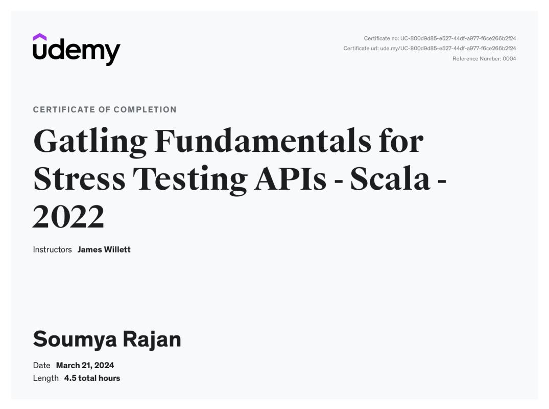 Soumya Rajan on LinkedIn: Udemy Course Completion Certificate Soumya Rajan on LinkedIn: Udemy Course Completion Certificate
