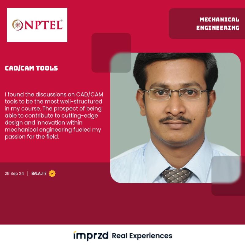 Balaji E on LinkedIn: NPTEL Balaji E on LinkedIn: NPTEL