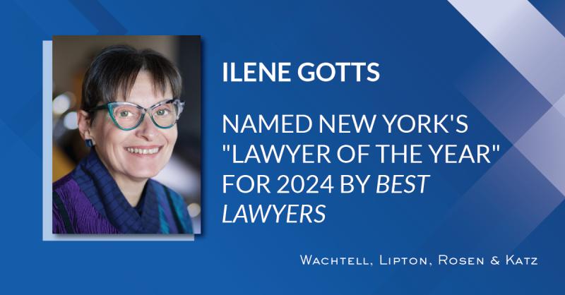Wachtell, Lipton, Rosen & Katz on LinkedIn: Ilene Gotts named New York ... Wachtell, Lipton, Rosen & Katz on LinkedIn: Ilene Gotts named New York ...