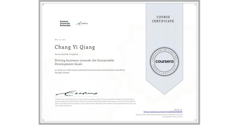 Chang Yi Qiang on LinkedIn: Completion Certificate for Driving business ... Chang Yi Qiang on LinkedIn: Completion Certificate for Driving business ...