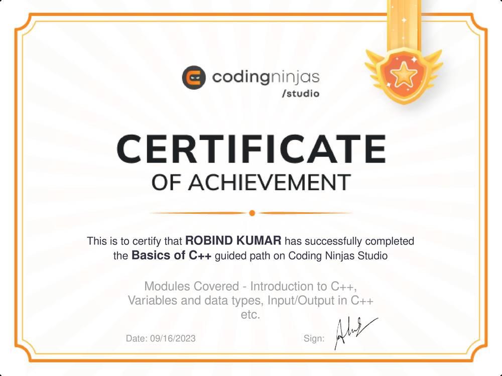 Robind Kumar on LinkedIn: Guided Paths at Coding Ninjas Studio Robind Kumar on LinkedIn: Guided Paths at Coding Ninjas Studio