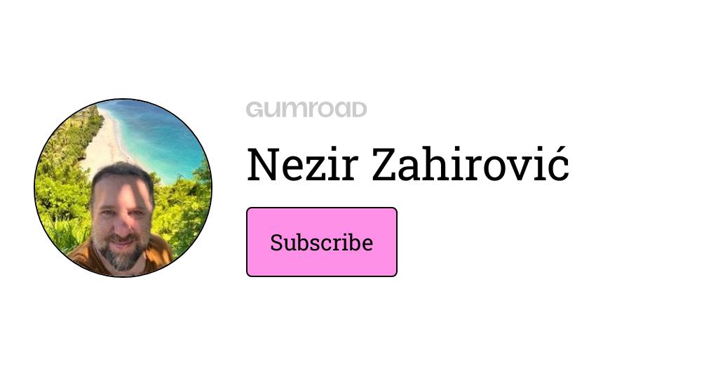 Ruby On Rails Bosnia on LinkedIn: Subscribe to Nezir Zahirović on Gumroad Ruby On Rails Bosnia on LinkedIn: Subscribe to Nezir Zahirović on Gumroad