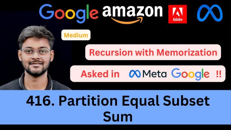 LeetCode 416 Partition Equal Subset Sum | Dynamic Programming | Asked ... LeetCode 416 Partition Equal Subset Sum | Dynamic Programming | Asked ...