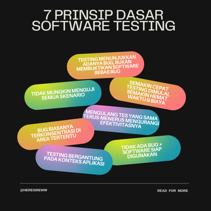 🚀 Biar Nggak Salah Paham, Kenali Prinsip Software Testing Dulu Sebelum ... 🚀 Biar Nggak Salah Paham, Kenali Prinsip Software Testing Dulu Sebelum ...