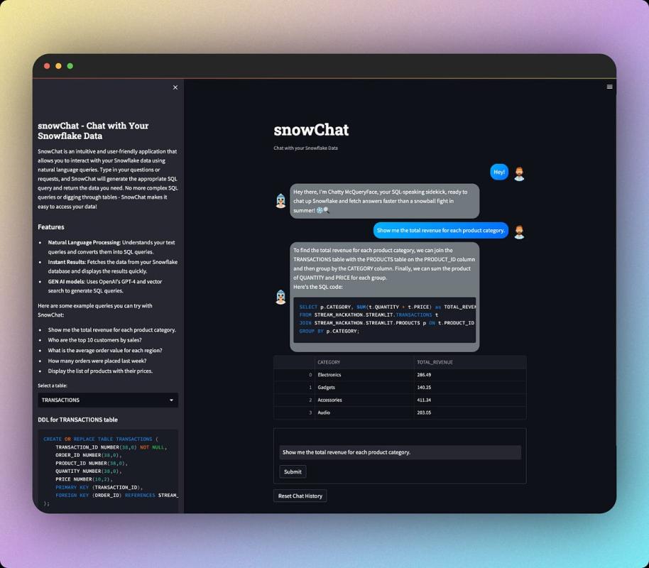 Transforming SQL Queries with AI: Introducing SnowChat, a GPT-4-powered ... Transforming SQL Queries with AI: Introducing SnowChat, a GPT-4-powered ...