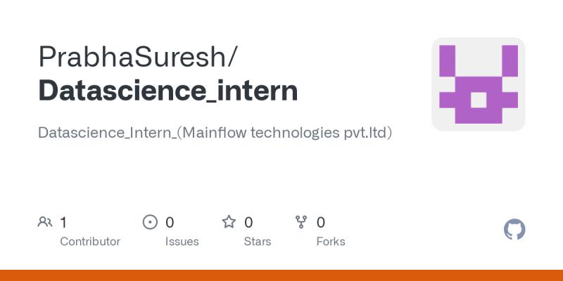 Prabha Suresh on LinkedIn: Datascience_intern/Data_science_intern/Data ... Prabha Suresh on LinkedIn: Datascience_intern/Data_science_intern/Data ...