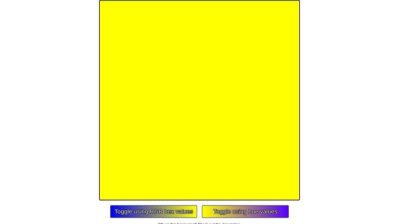 RGB vs HUE Interpolation demo | Maurice Melchers RGB vs HUE Interpolation demo | Maurice Melchers
