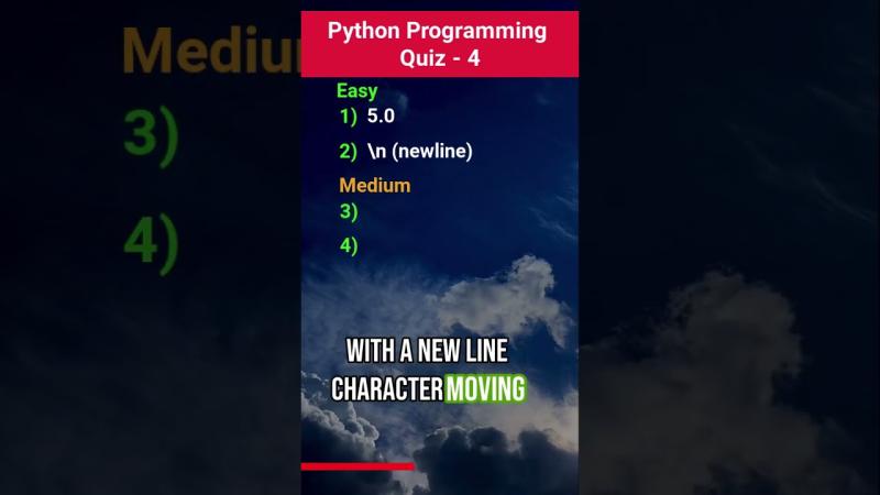 Python Programming Quiz 6 #programmingchallenge #PythonQuiz 🐍 🚀 ... Python Programming Quiz 6 #programmingchallenge #PythonQuiz 🐍 🚀 ...