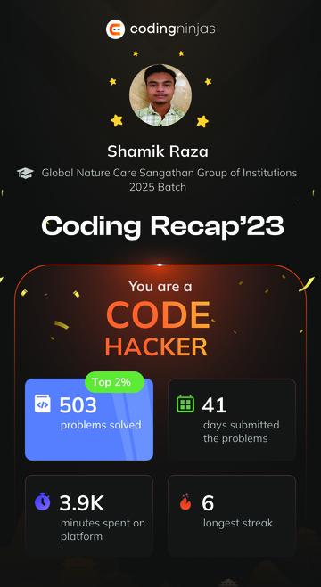 Shamik Raza on LinkedIn: My Yearly Stats Shamik Raza on LinkedIn: My Yearly Stats