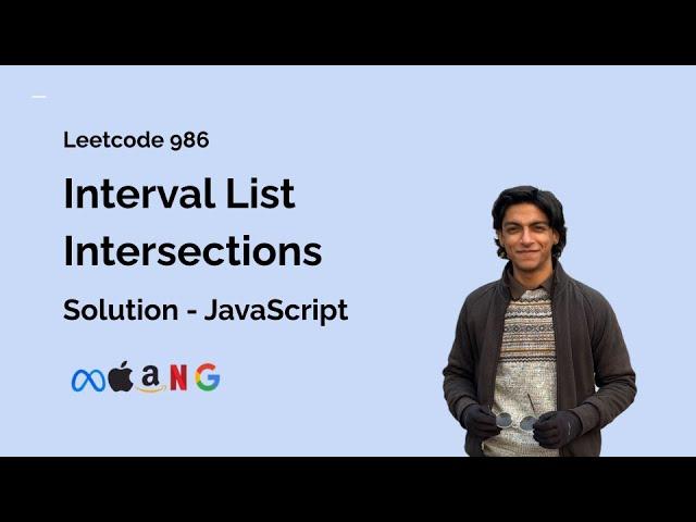 Arindam Keswani on LinkedIn: Interval List Intersections - Leetcode 986 ... Arindam Keswani on LinkedIn: Interval List Intersections - Leetcode 986 ...
