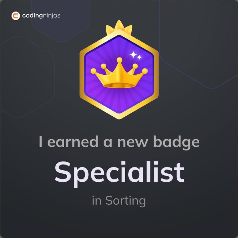 🏆 SkillBadge Unlocked! | Coding Ninjas Studio | Rahul yadav 🏆 SkillBadge Unlocked! | Coding Ninjas Studio | Rahul yadav