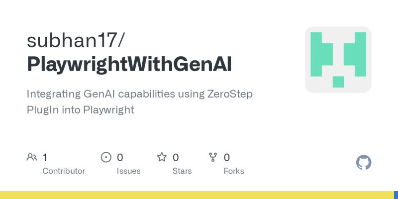 Subhan Ahmed on LinkedIn: GitHub - subhan17/PlaywrightWithGenAI ... Subhan Ahmed on LinkedIn: GitHub - subhan17/PlaywrightWithGenAI ...