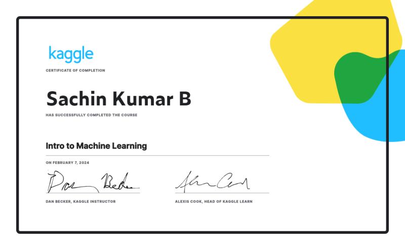 SACHIN KUMAR B on LinkedIn: Sachin Kumar B completed the Intro to ... SACHIN KUMAR B on LinkedIn: Sachin Kumar B completed the Intro to ...