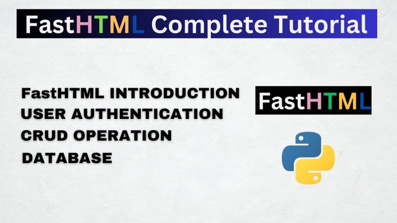 Neszen on LinkedIn: FastHTML Complete Tutorial | Introduction ,User ... Neszen on LinkedIn: FastHTML Complete Tutorial | Introduction ,User ...