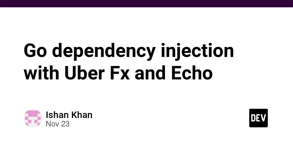 Ishan khan on LinkedIn: Go dependency injection with Uber Fx and Echo Ishan khan on LinkedIn: Go dependency injection with Uber Fx and Echo