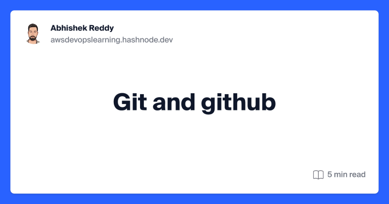 Learn about git and its features | Abhishek Reddy posted on the topic ... Learn about git and its features | Abhishek Reddy posted on the topic ...