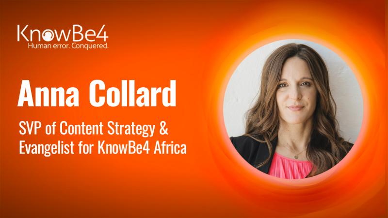 I recently read an insightful article by Anna Collard from KnowBe4 ... I recently read an insightful article by Anna Collard from KnowBe4 ...