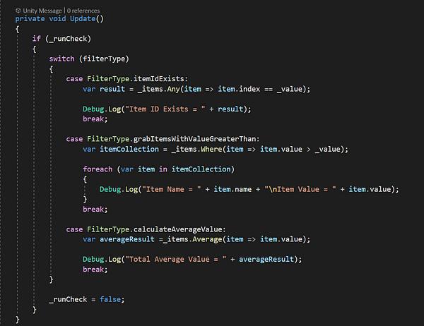 Dev Log 146: Filtering Items With Linq | Kenny Pruitt Dev Log 146: Filtering Items With Linq | Kenny Pruitt