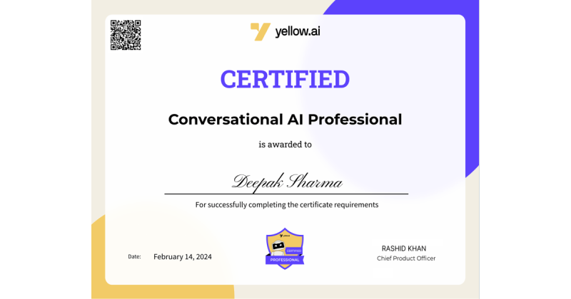 Deepak Sharma on LinkedIn: Conversational AI Professional • Deepak ... Deepak Sharma on LinkedIn: Conversational AI Professional • Deepak ...